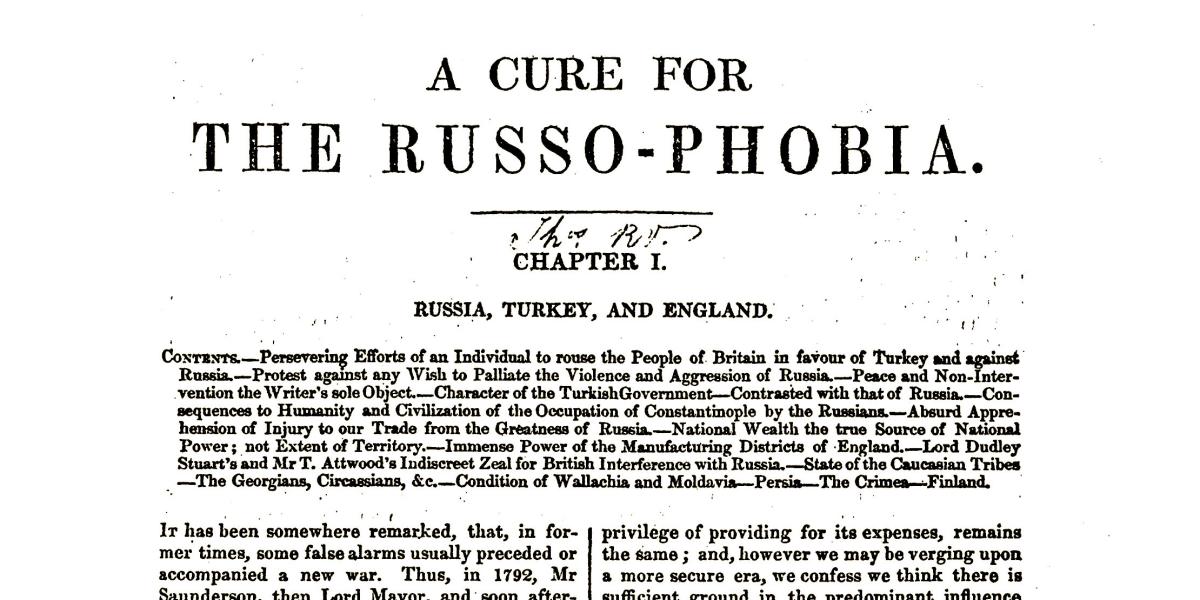 Russophobia, Historically Considered | Mises Institute