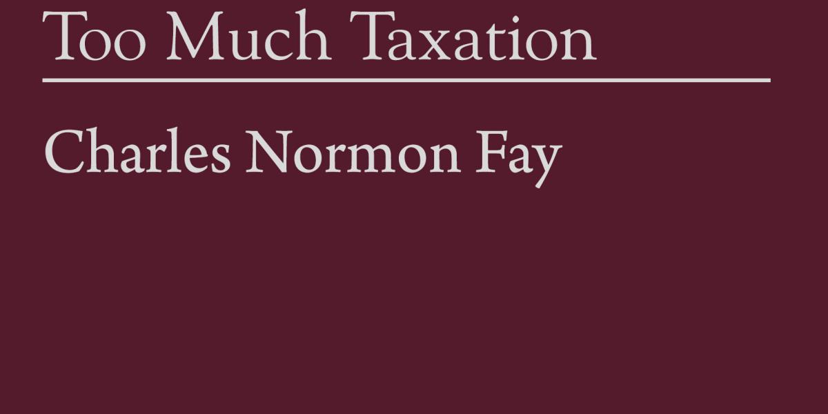 Too Much Government, Too Much Taxation | Mises Institute